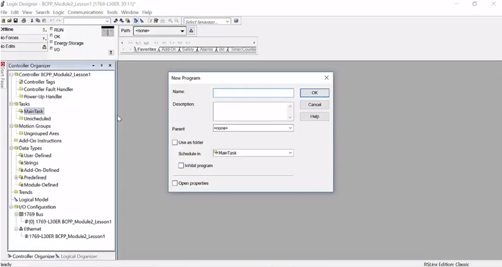 How to start and set up new project in Rockwell's Studio 5000 - Allen ...